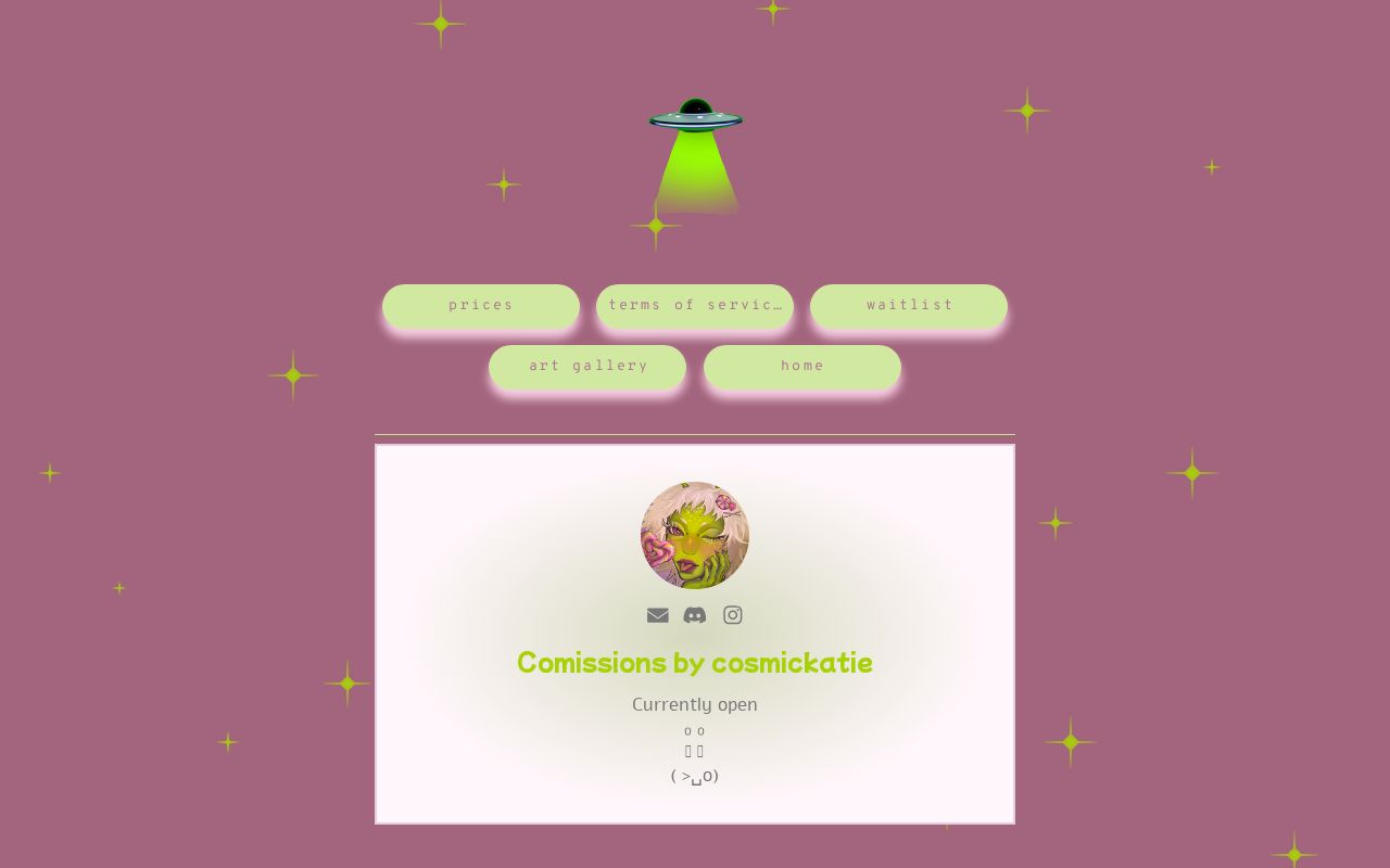 Cosmickatie comissions